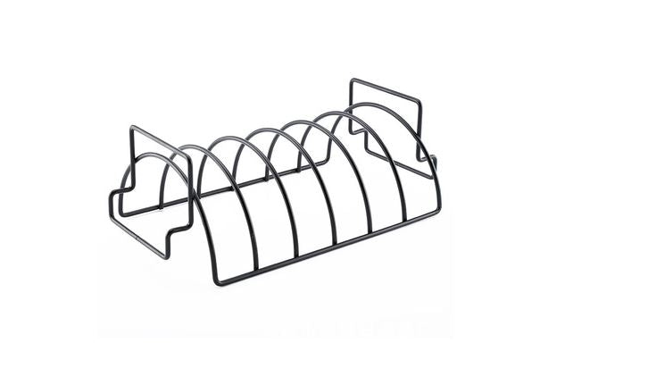 BBQ Rib Rack Non Stick Rib Roast Rack for Grill-Non-Stick Reversible R ...